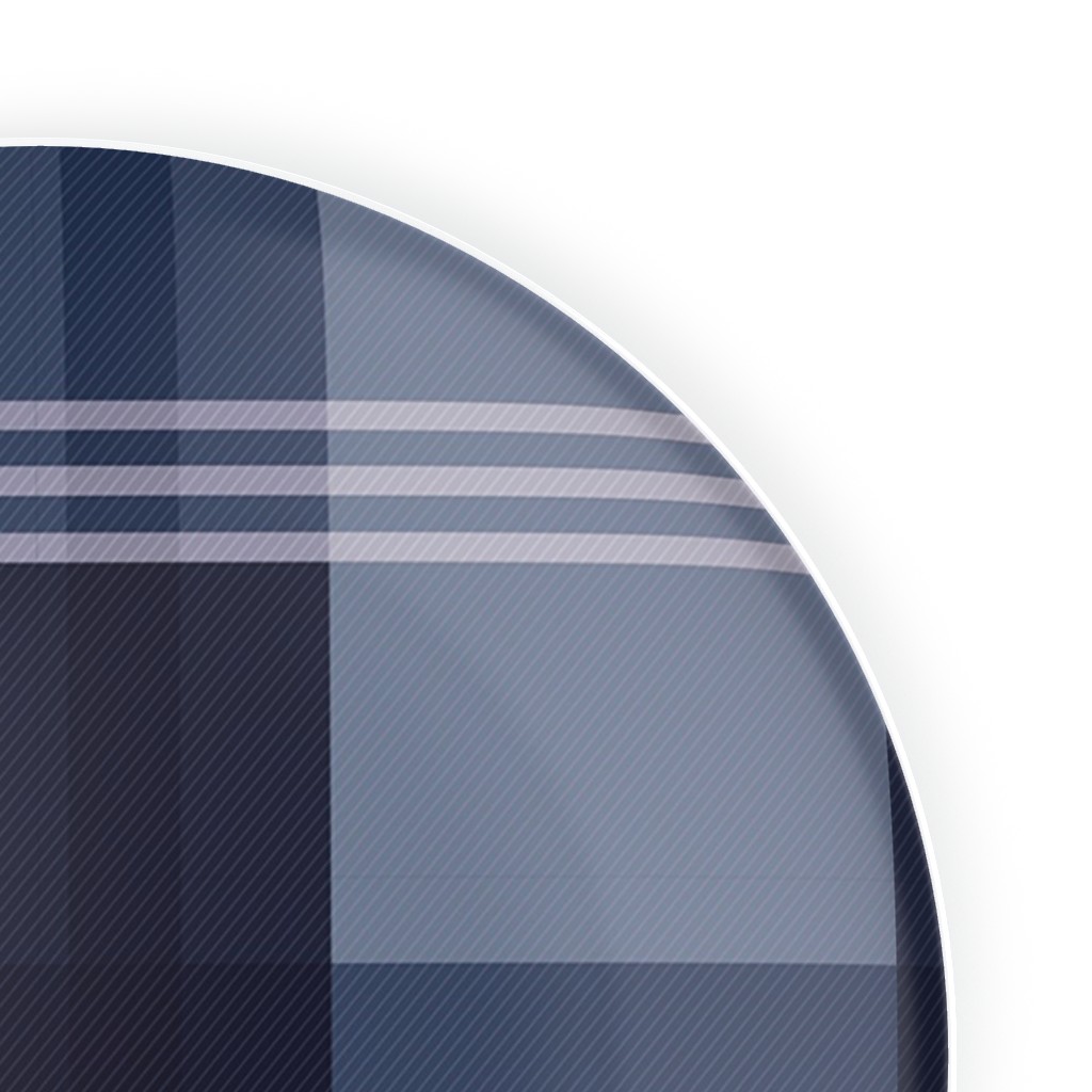 Navy Blue Plaid Salad Plate | Shutterfly