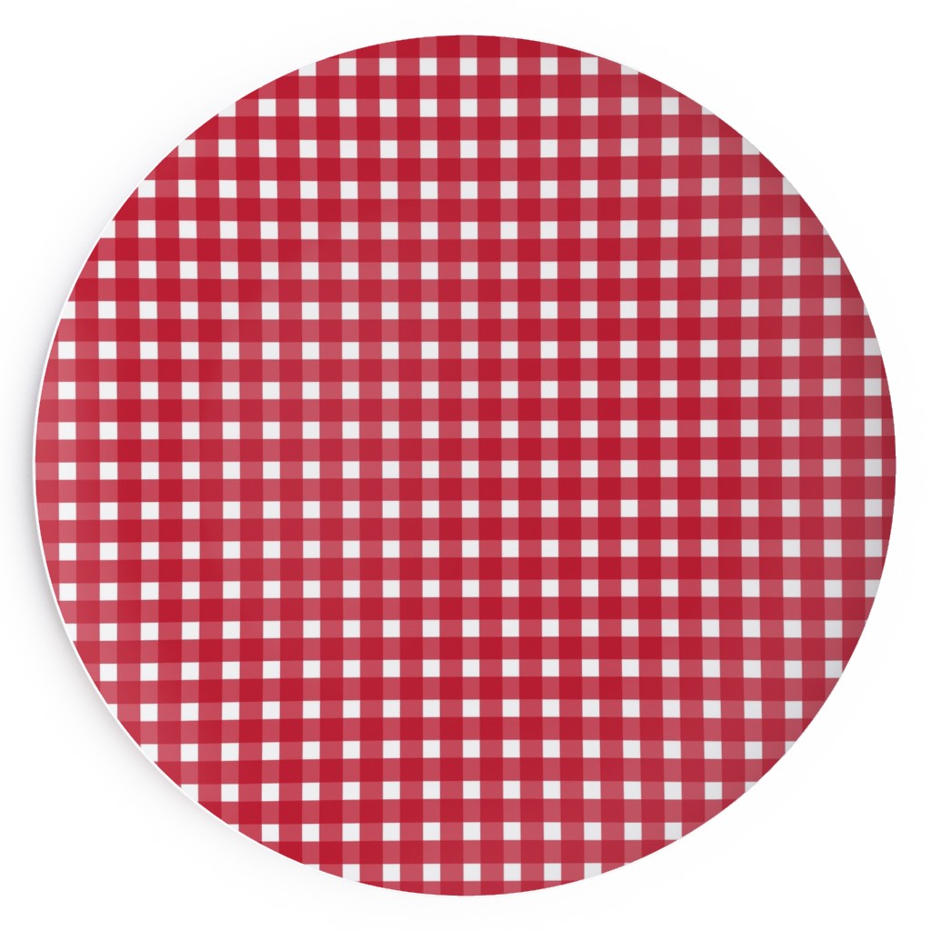 Classic Gingham - Red Salad Plate | Shutterfly