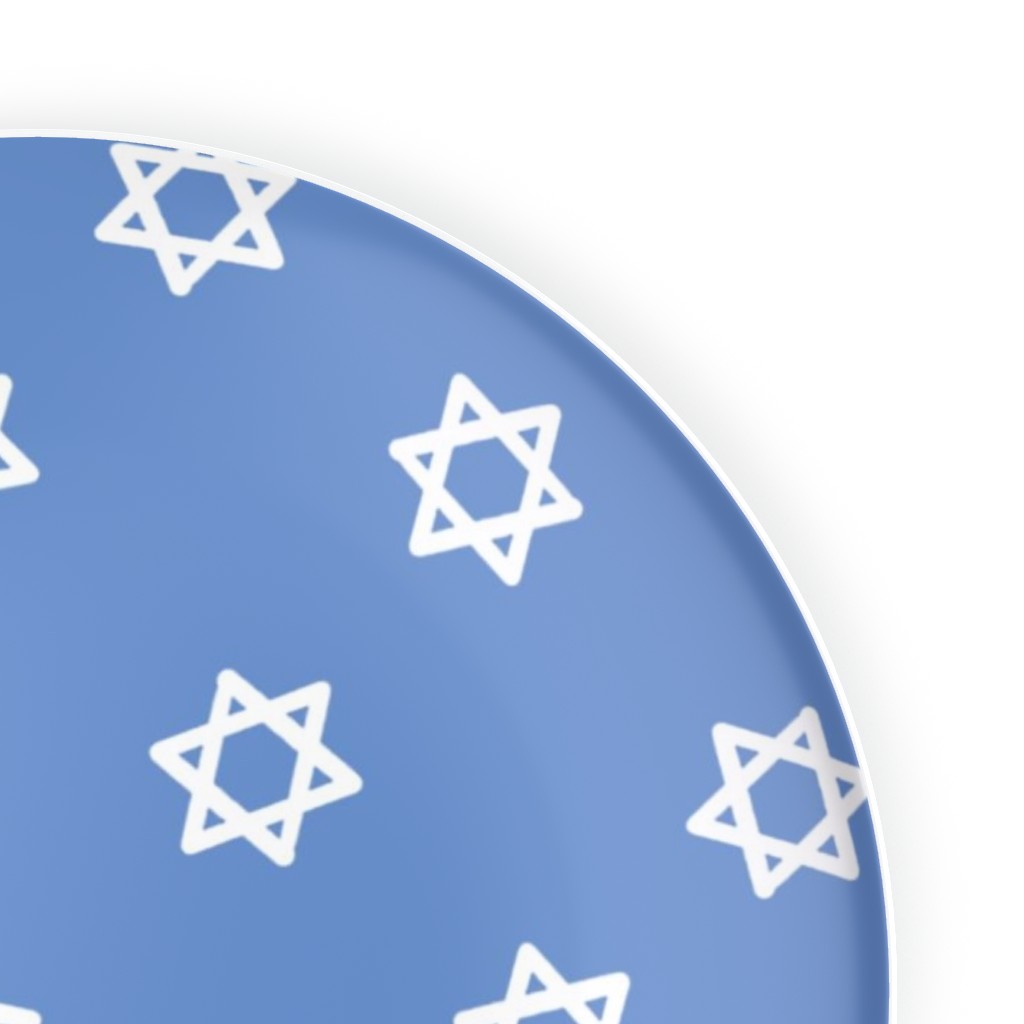 Star of David - White & Blue Salad Plate | Shutterfly
