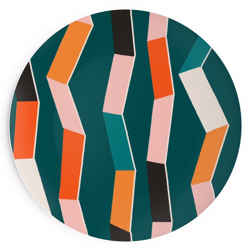 Funky - Multi on Green Salad Plate | Shutterfly