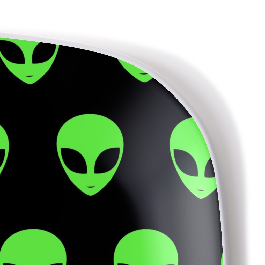 Retro Alien - Neon Green and Black Serving Platter | Shutterfly