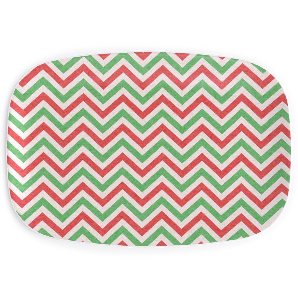 Mottled Holiday Zigzags Serving Platter | Shutterfly