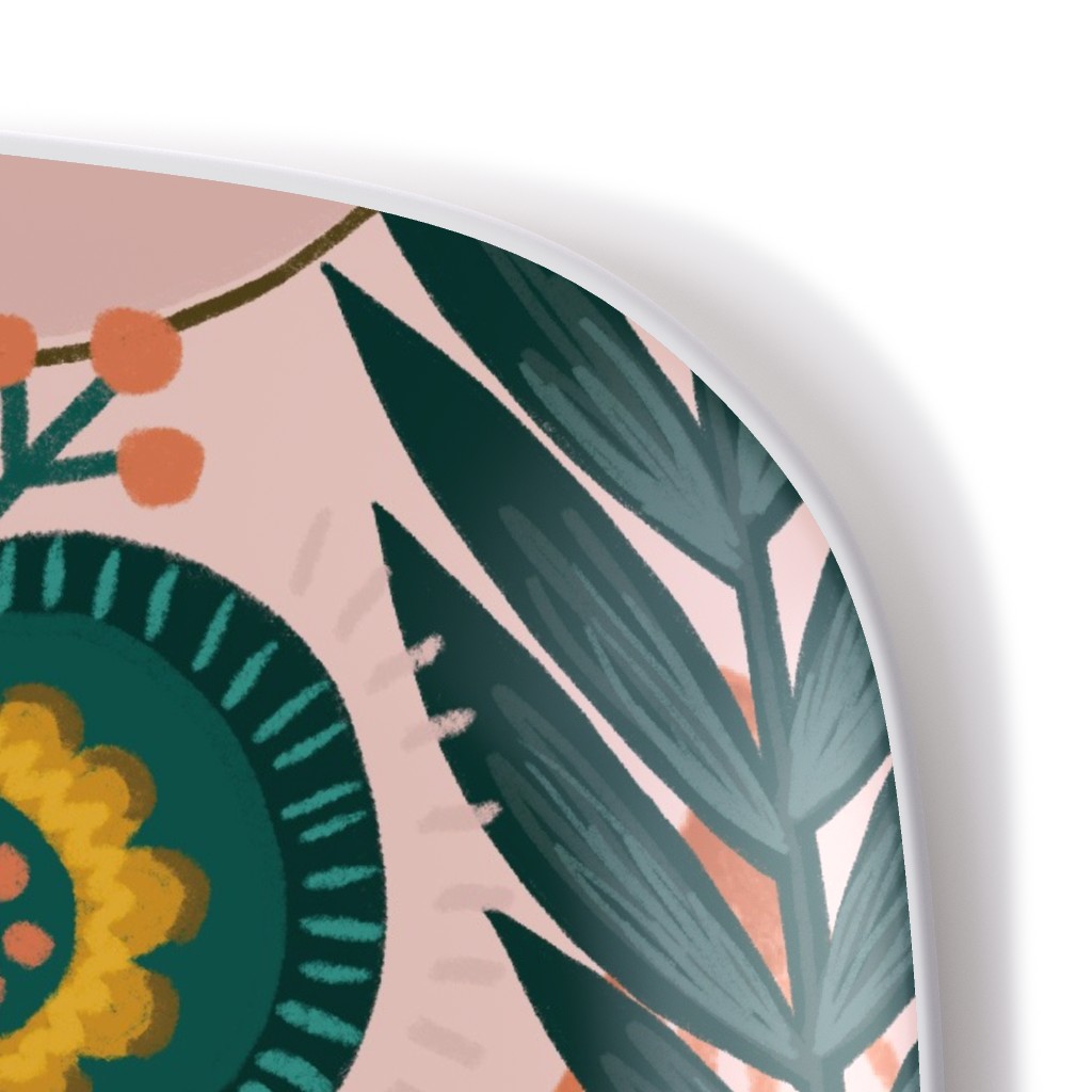 Boho Tropical - Floral - Pink Serving Platter | Shutterfly