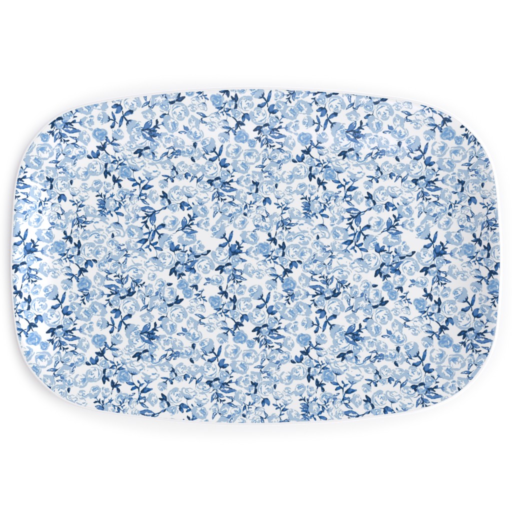 a Thousand Roses - Blue Serving Platter | Shutterfly