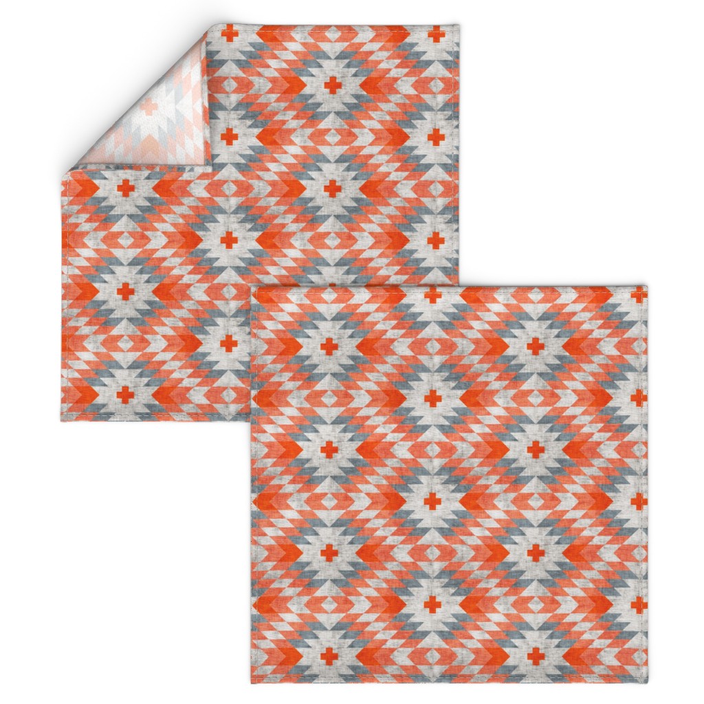 Native Summer - Orange Cloth Napkin | Shutterfly