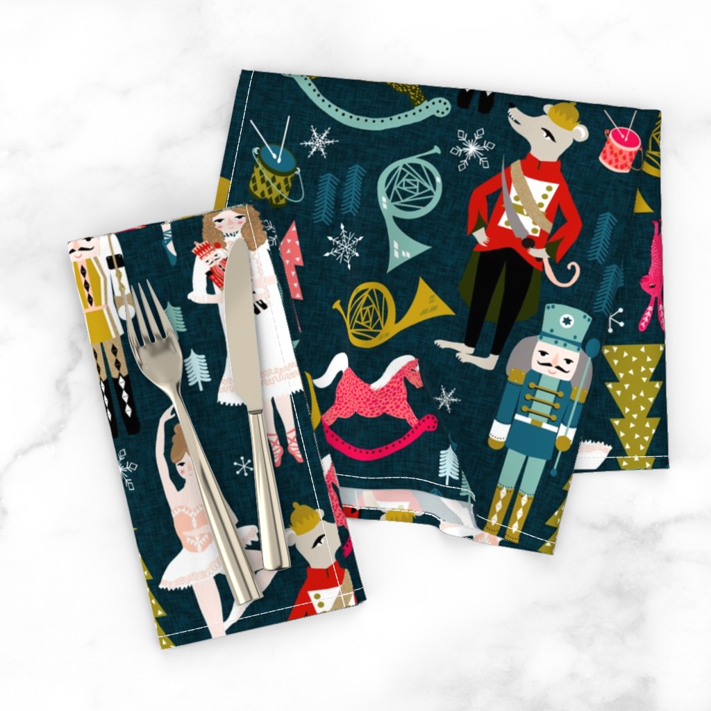 Nutcracker Ballet Christmas - Multi Cloth Napkin | Shutterfly
