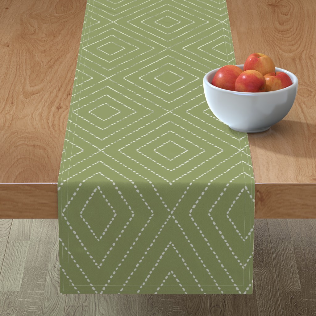 Diamond Dash - Green Table Runner | Shutterfly