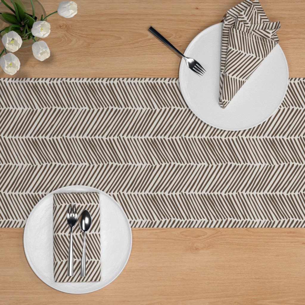 Freeform Arrows - Neutral Table Runner | Shutterfly