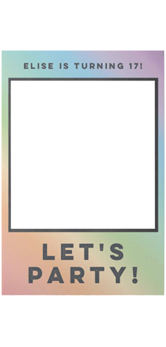 Rainbow Chalkboard Selfie Frame by Shutterfly | Shutterfly