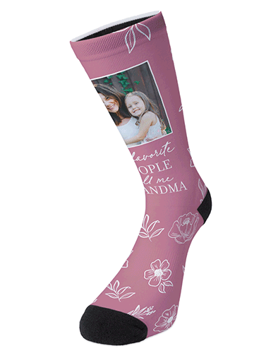 Floral Favorite Custom Socks by Shutterfly | Shutterfly