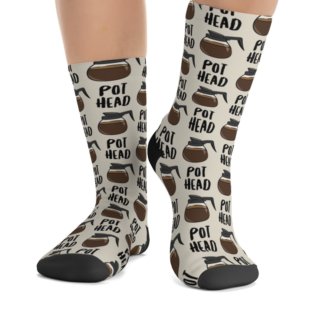 Coffee Pots - Beige Custom Socks | Shutterfly