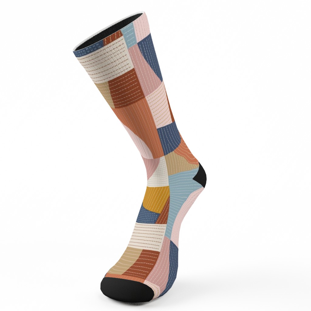 Modern Patchwork - Multi Custom Socks | Shutterfly