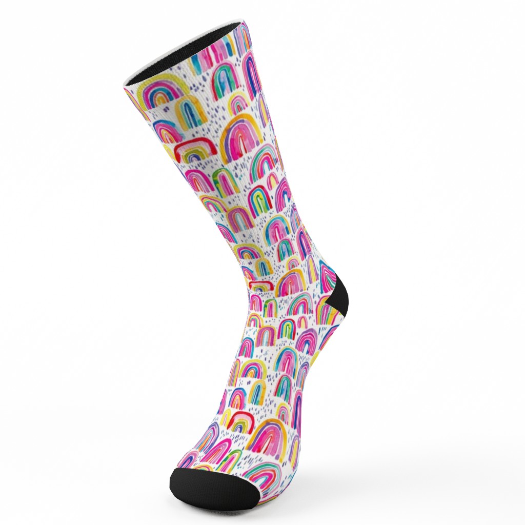 Rainbows Watercolor - Multi Custom Socks | Shutterfly