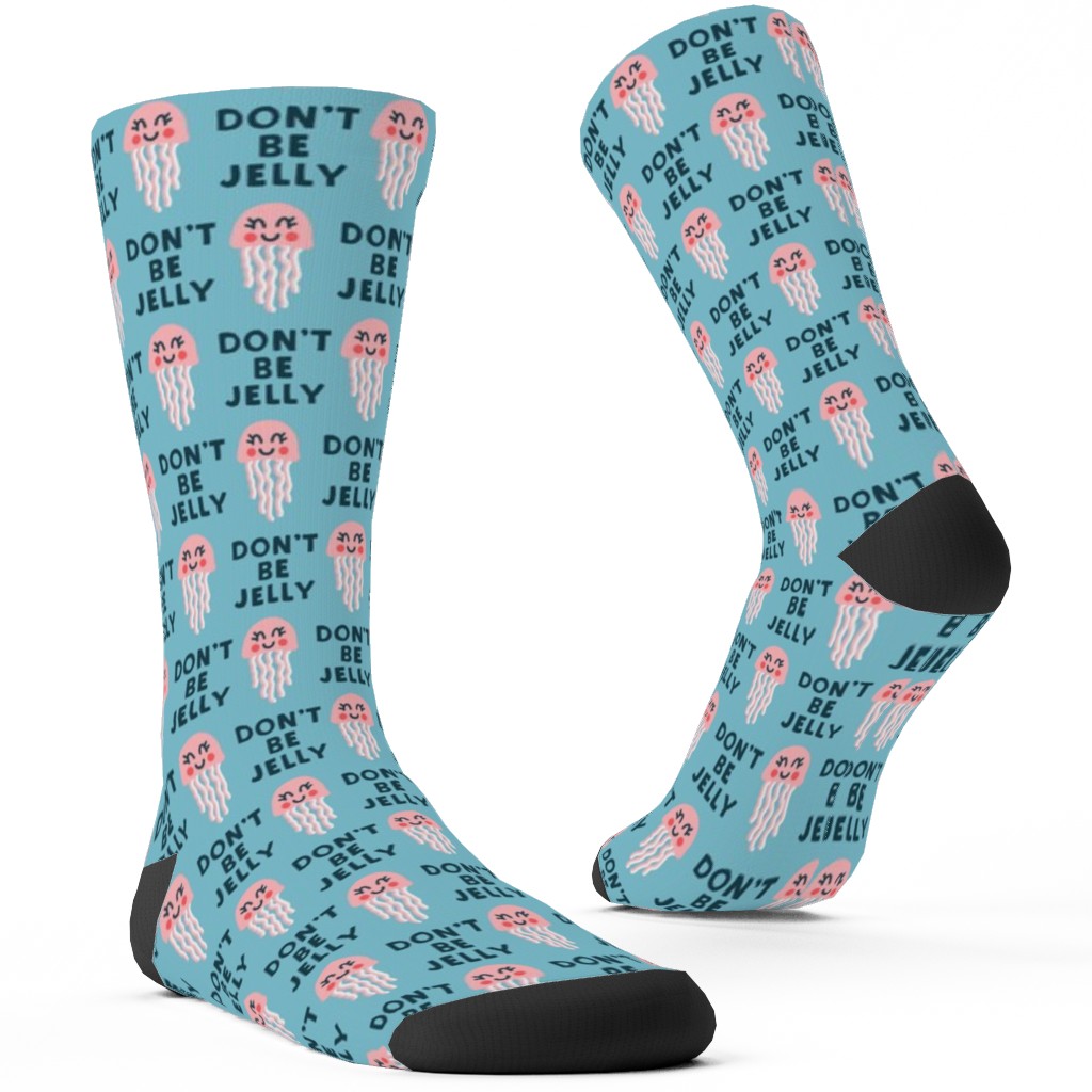 Don't Be Jelly - Summer Blue Custom Socks | Shutterfly