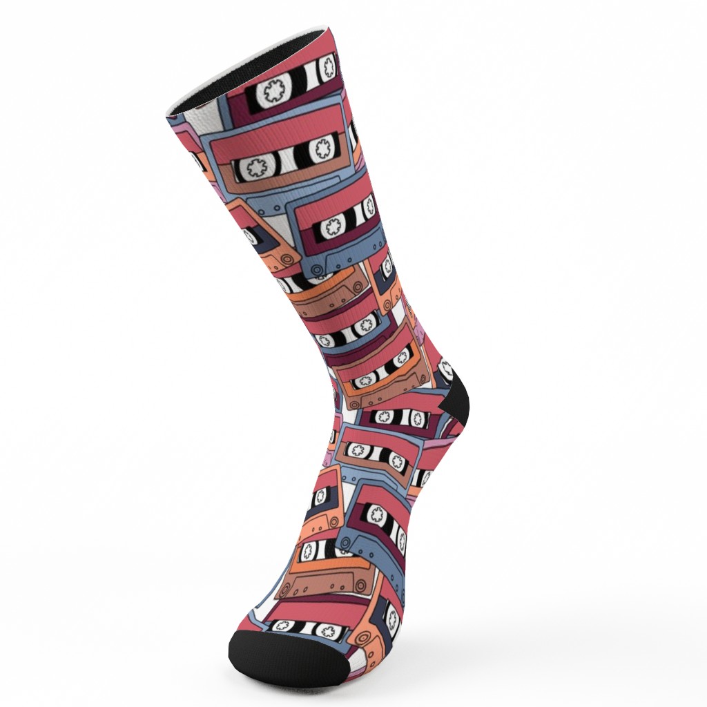 Retro Audio Tape Cassette Custom Socks | Shutterfly