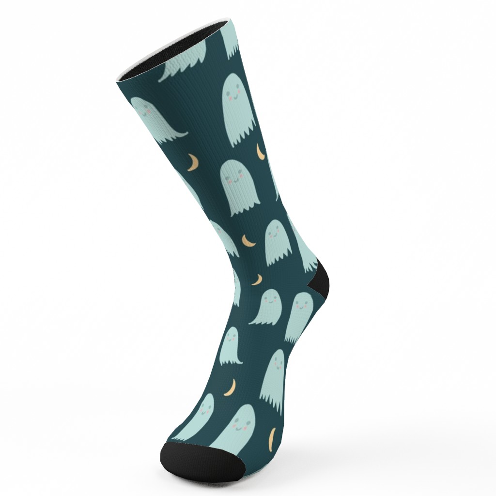 Cute Halloween Ghosts Custom Socks | Shutterfly