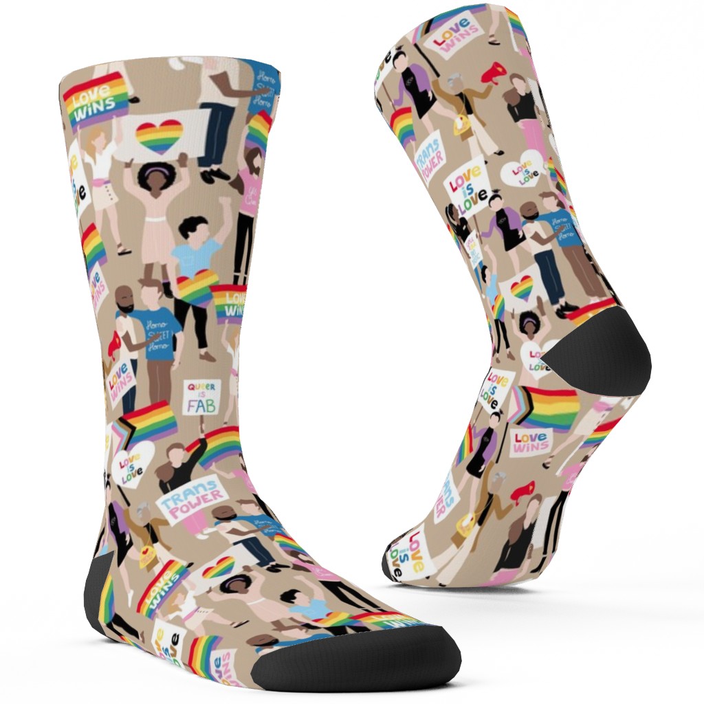 Pride Lgbtq Rainbow Flag Custom Socks | Shutterfly