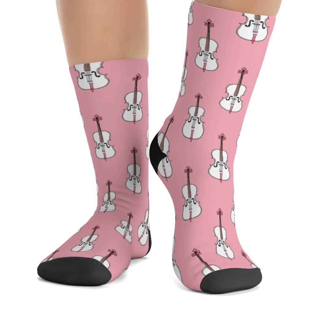 Violins - Pink Custom Socks | Shutterfly