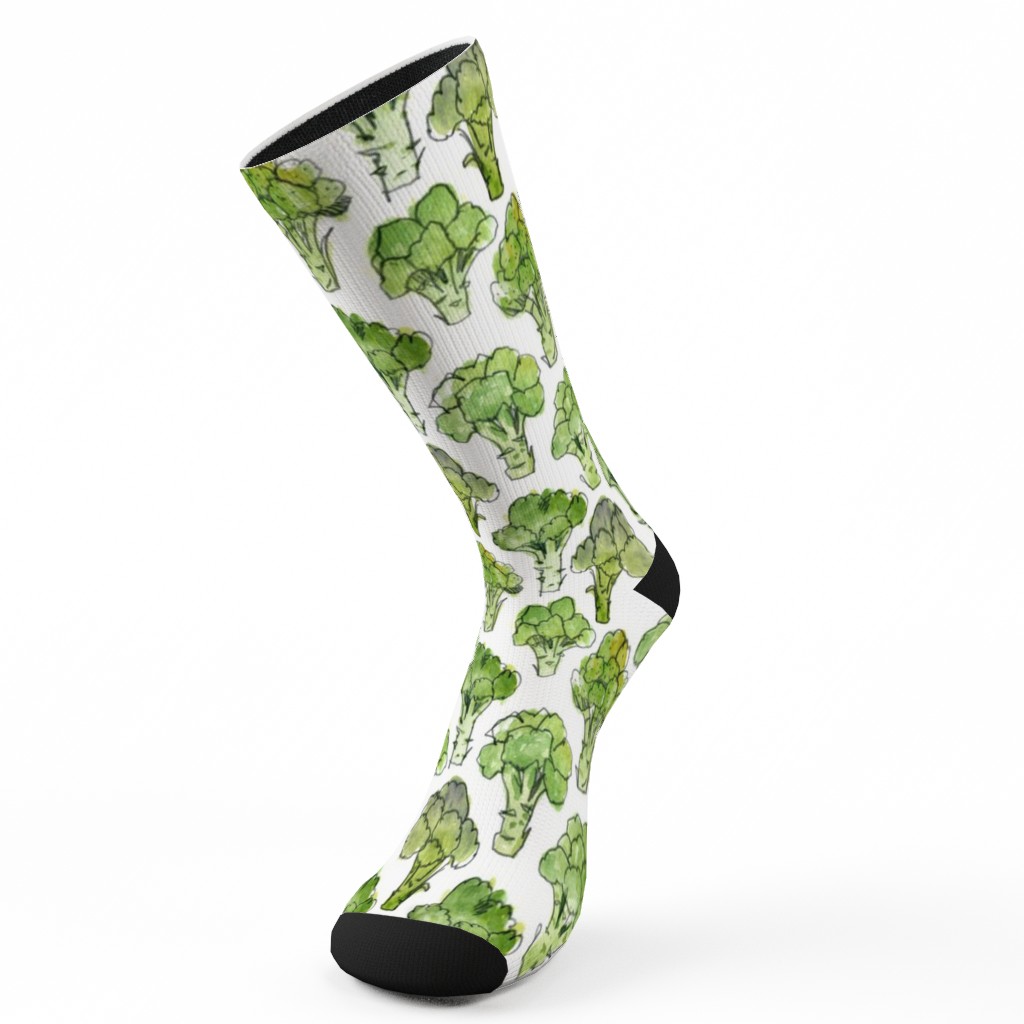 Broccoli - Green Custom Socks | Shutterfly