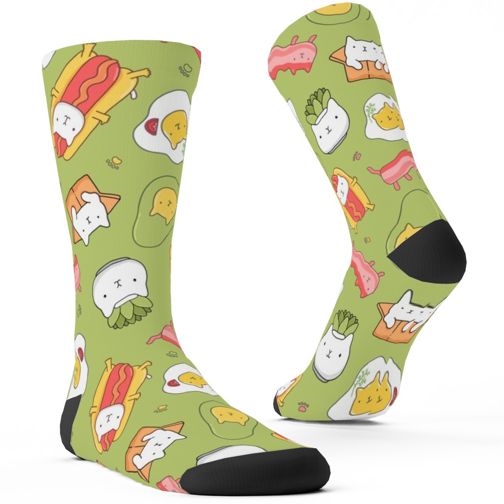Cats and Foods Custom Socks | Shutterfly