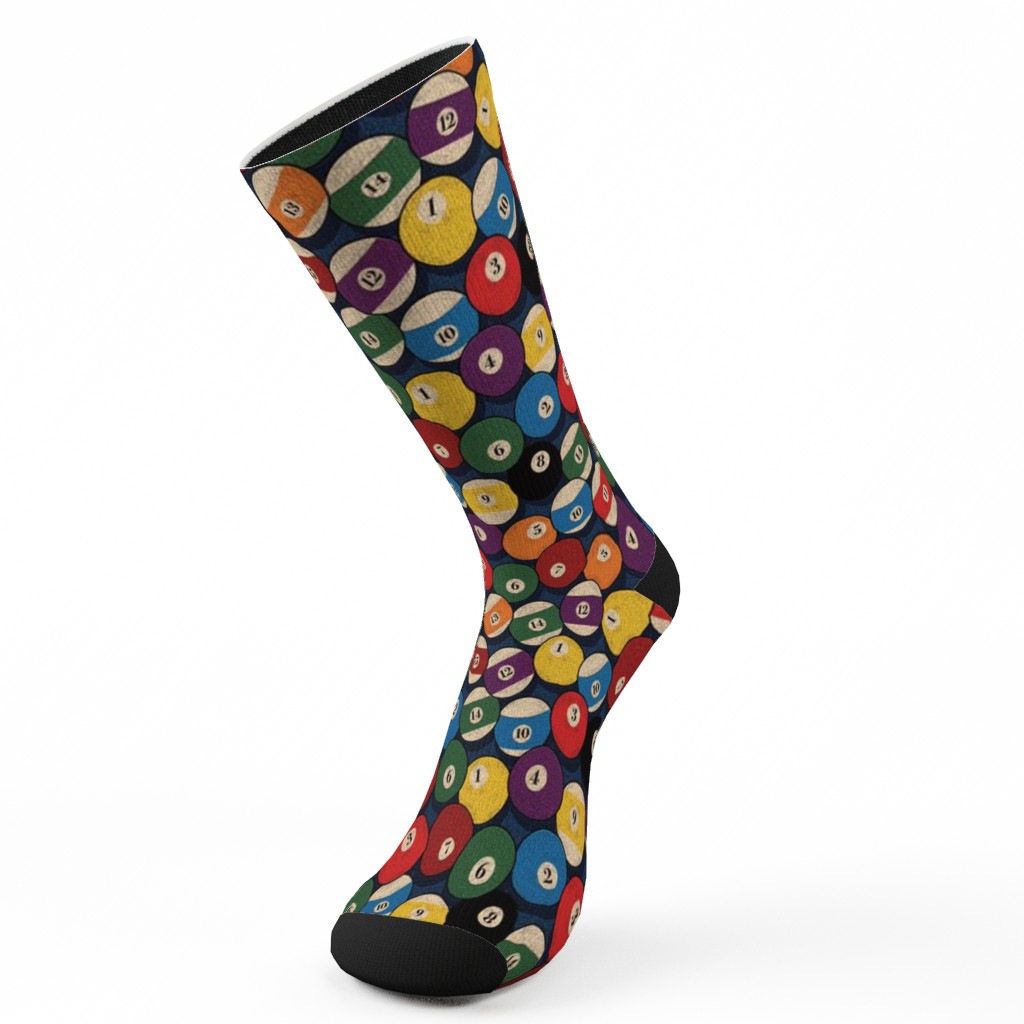 Billiard Bowls - Multi Custom Socks | Shutterfly