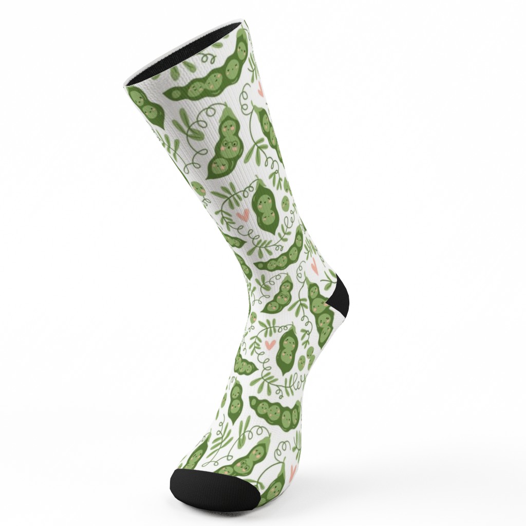 Cute Peas - Green Custom Socks | Shutterfly
