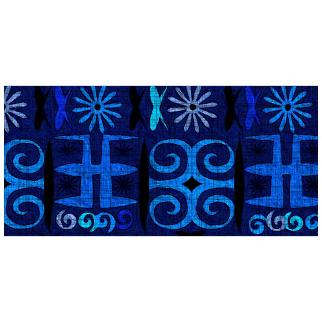 Indigo - Geometric Stainless Steel Water Bottle with Straw | Shutterfly