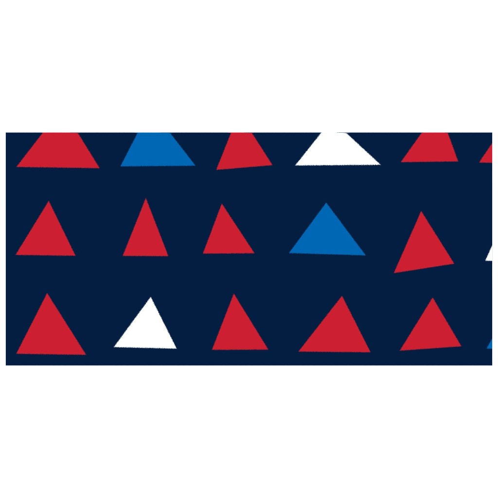 Triangles - Red White and Blue Stainless Steel Water Bottle with Straw ...