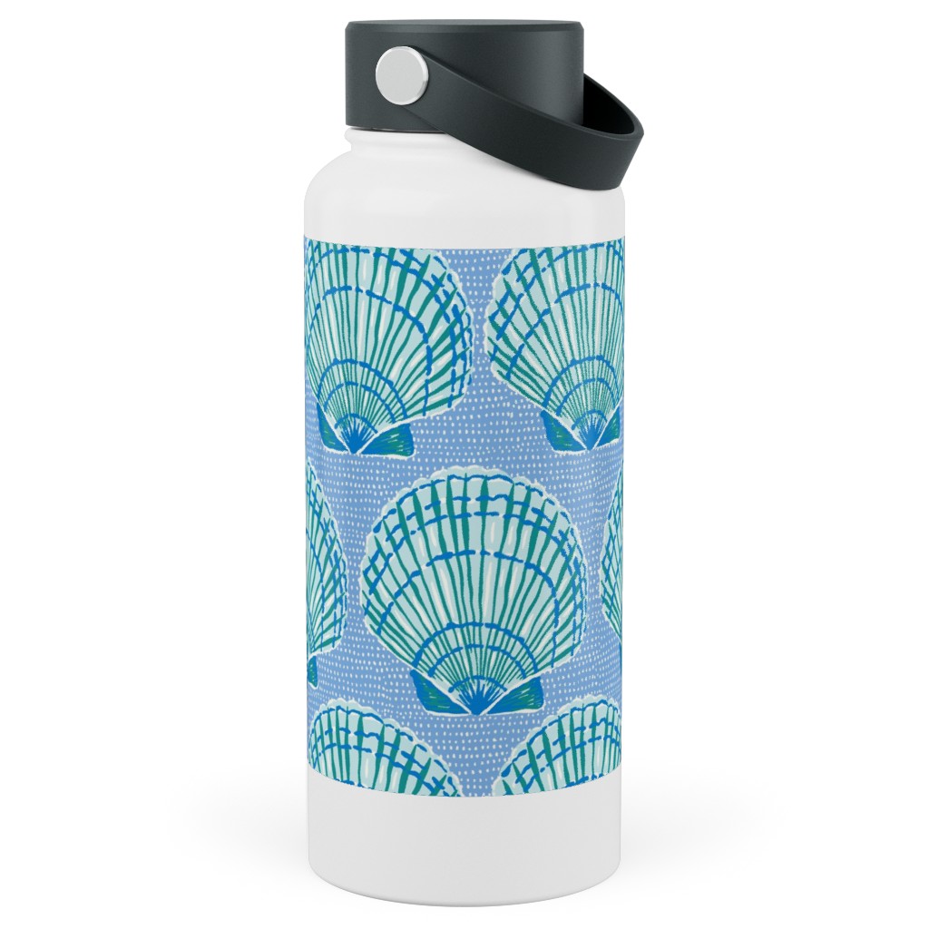 Clams - Blue Stainless Steel Wide Mouth Water Bottle | Shutterfly