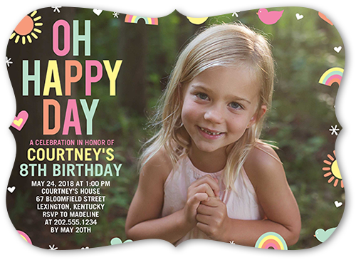 Pink Birthday Invitations | Shutterfly
