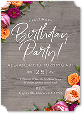 Bold Party 5x7 Stationery Card by Petite Lemon | Shutterfly