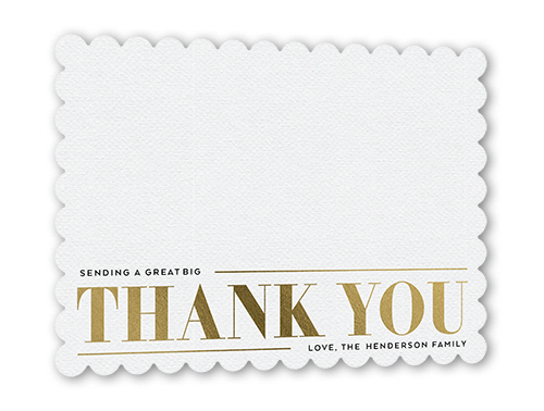 Gold Foil Thank You Cards | Shutterfly