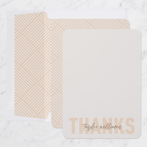 Layered Type 5x7 Stationery Card by Yours Truly | Shutterfly