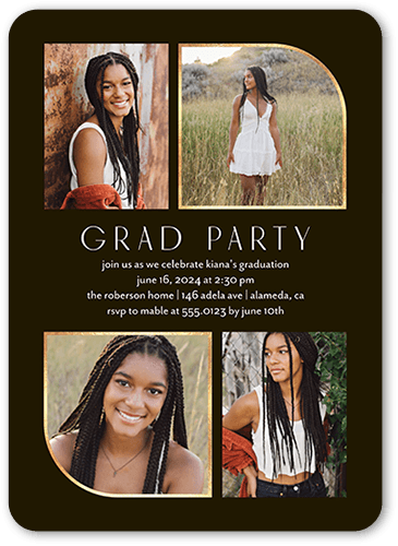 Arched Grad 5x7 Stationery Card by Yours Truly | Shutterfly