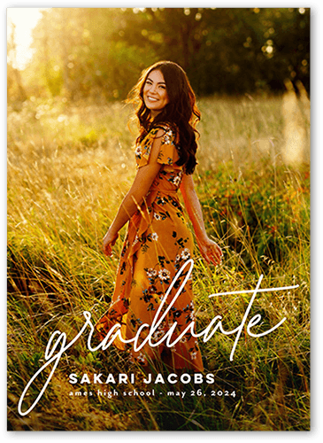 Painted Grad 5x7 Stationery Card by Lady Jae | Shutterfly