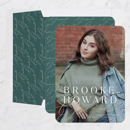 Name Overlay 5x7 Stationery Card by Yours Truly | Shutterfly