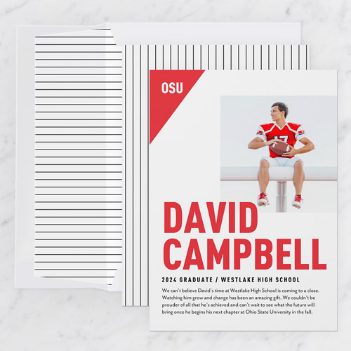 Bold Emphasis 5x7 Stationery Card by Yours Truly | Shutterfly