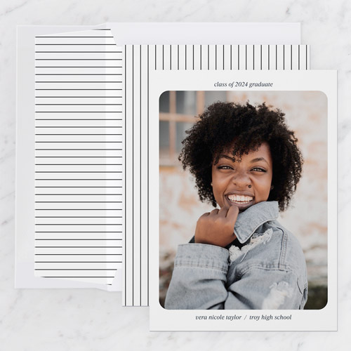Rounded Corners 5x7 Stationery Card by Yours Truly | Shutterfly