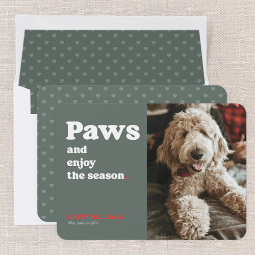 Paws 5x7 Stationery Card by Float Paperie | Shutterfly