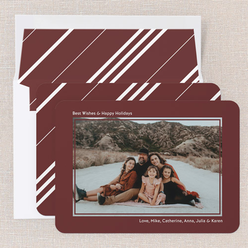 Inlay Borders 5x7 Stationery Card by Yours Truly | Shutterfly
