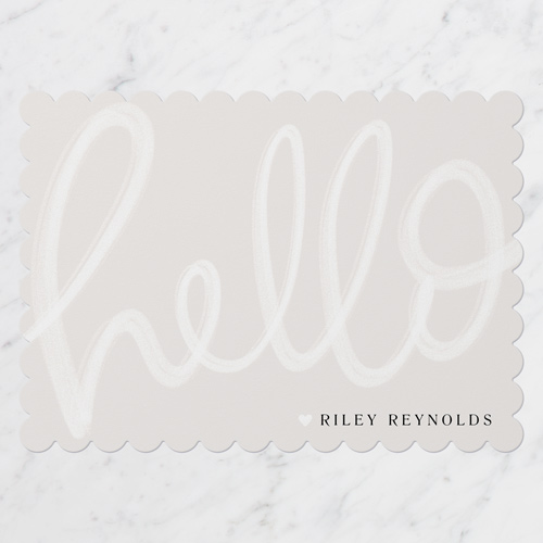 Swoopy Hello 5x7 Stationery Card by Jill Smith | Shutterfly