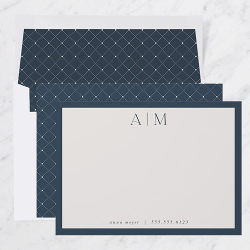 Well Made Monogram 5x7 Stationery Card by Yours Truly | Shutterfly