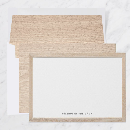 Wooden Fringe 5x7 Stationery Card by Yours Truly | Shutterfly