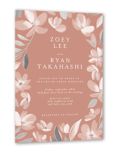 Pink And Silver Invitations | Shutterfly