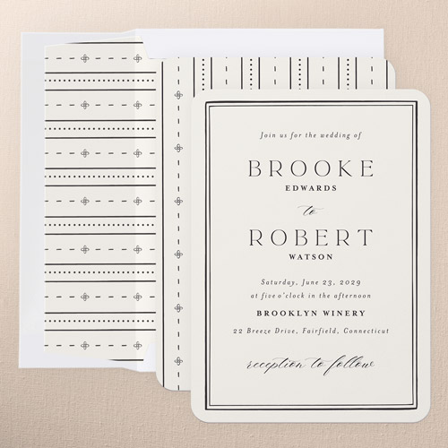 Luminous Border 5x7 Stationery Card by Yours Truly | Shutterfly