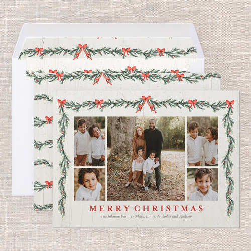 Classic Pine Border 6x8 Stationery Card by Yours Truly | Shutterfly