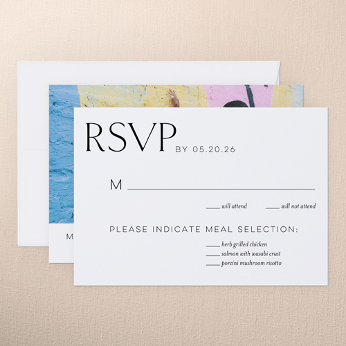 Simple Chic RSVP Card by Blonde Designs | Shutterfly