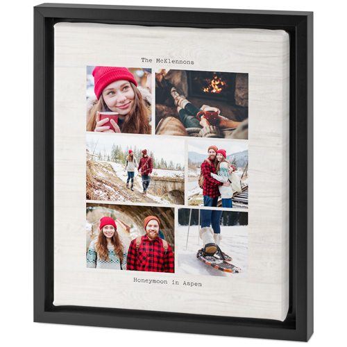 Modern Heart Collage Tabletop Framed Canvas Print by Shutterfly ...