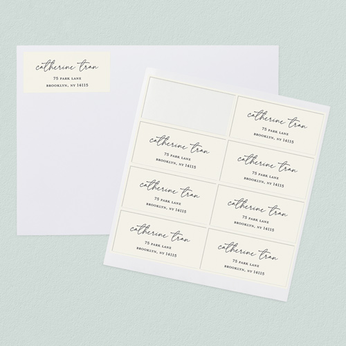 Plain Ink Address Label by Kelli Hall | Tiny Prints