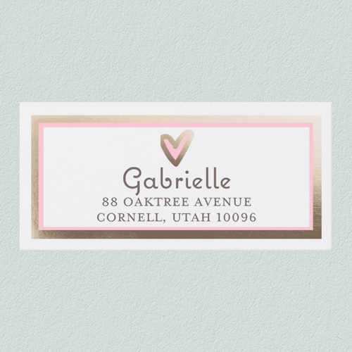 Heart Header Address Label by Simplyput | Tiny Prints